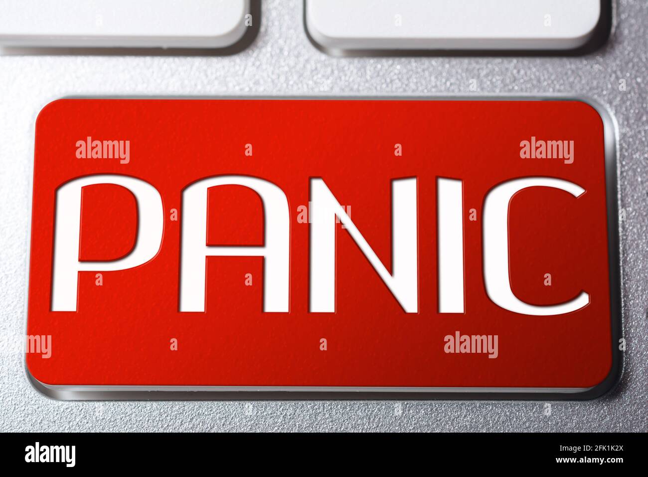 Red Panic Button On A Keyboard - Need Instant Help Concept Stock Photo ...