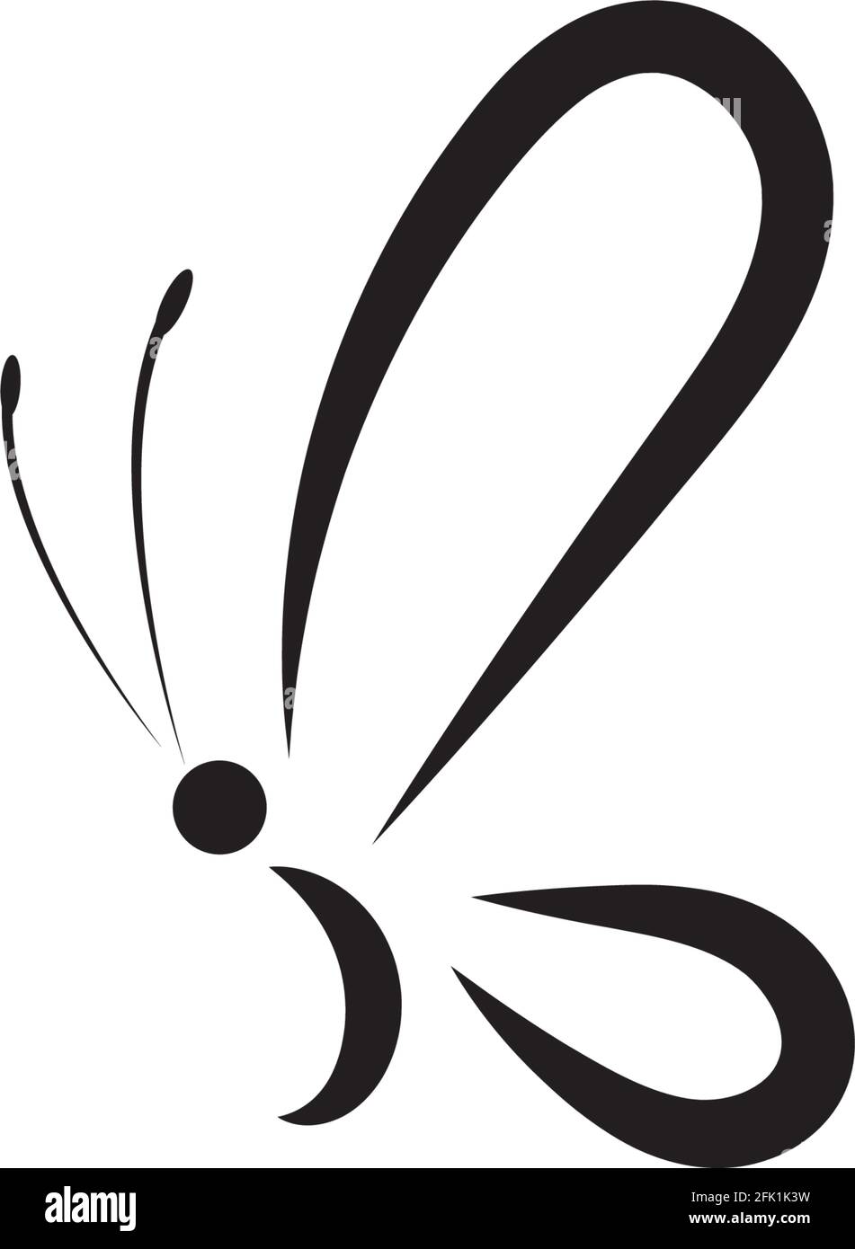 Butterfly conceptual simple Logo design template Vector illustration ...