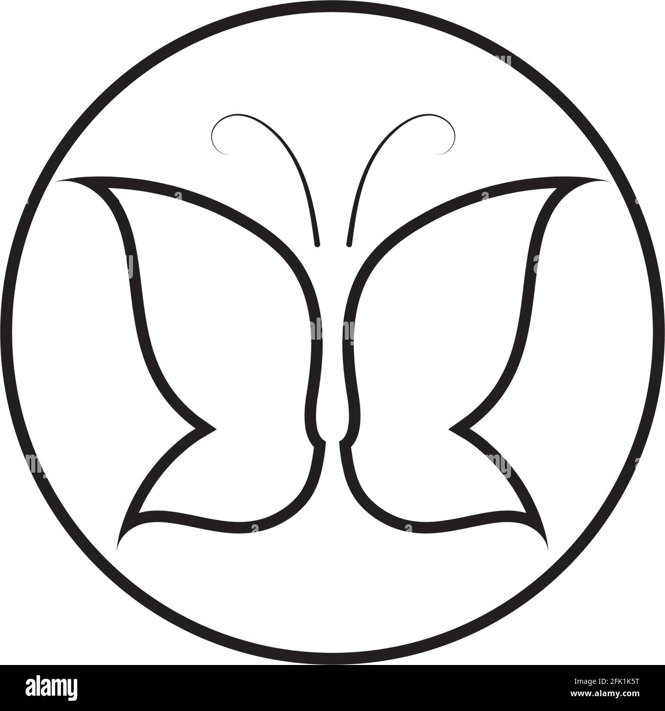 Butterfly conceptual simple Logo design template Vector illustration ...