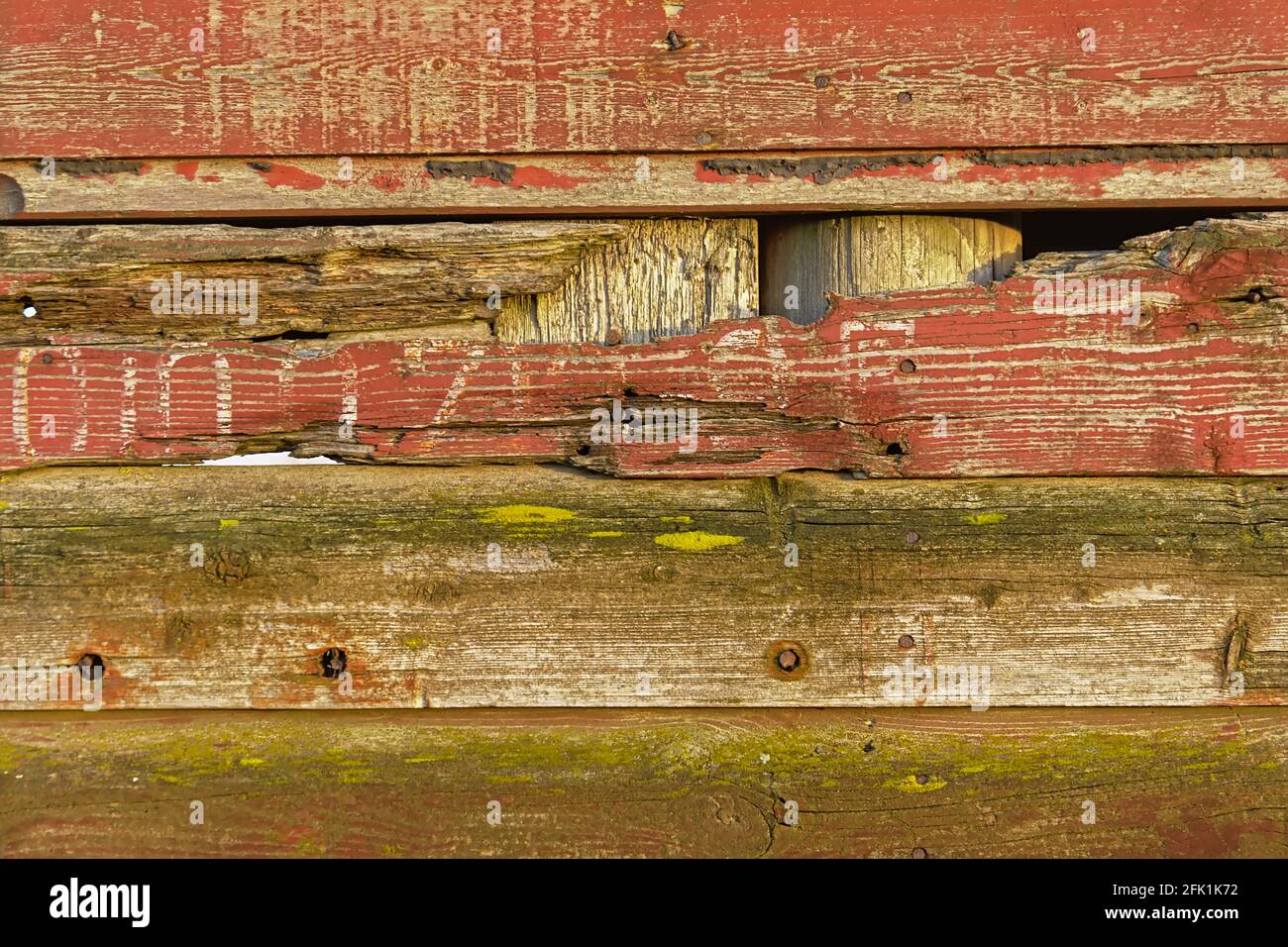 Backdrop of Grunge old worn timber wall with nails Stock Photo - Alamy