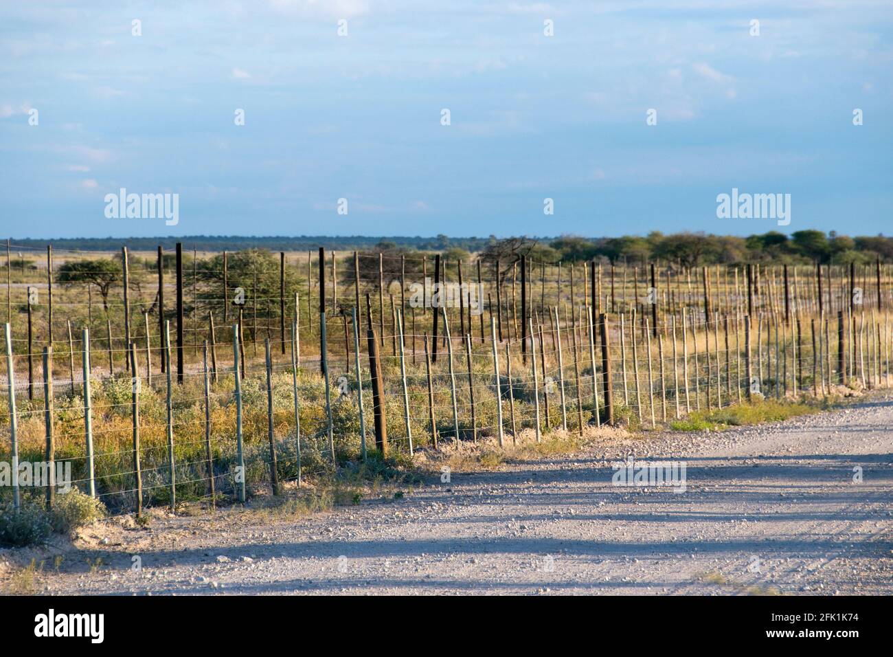 A double fence controls animals, and animal pests, between private ...