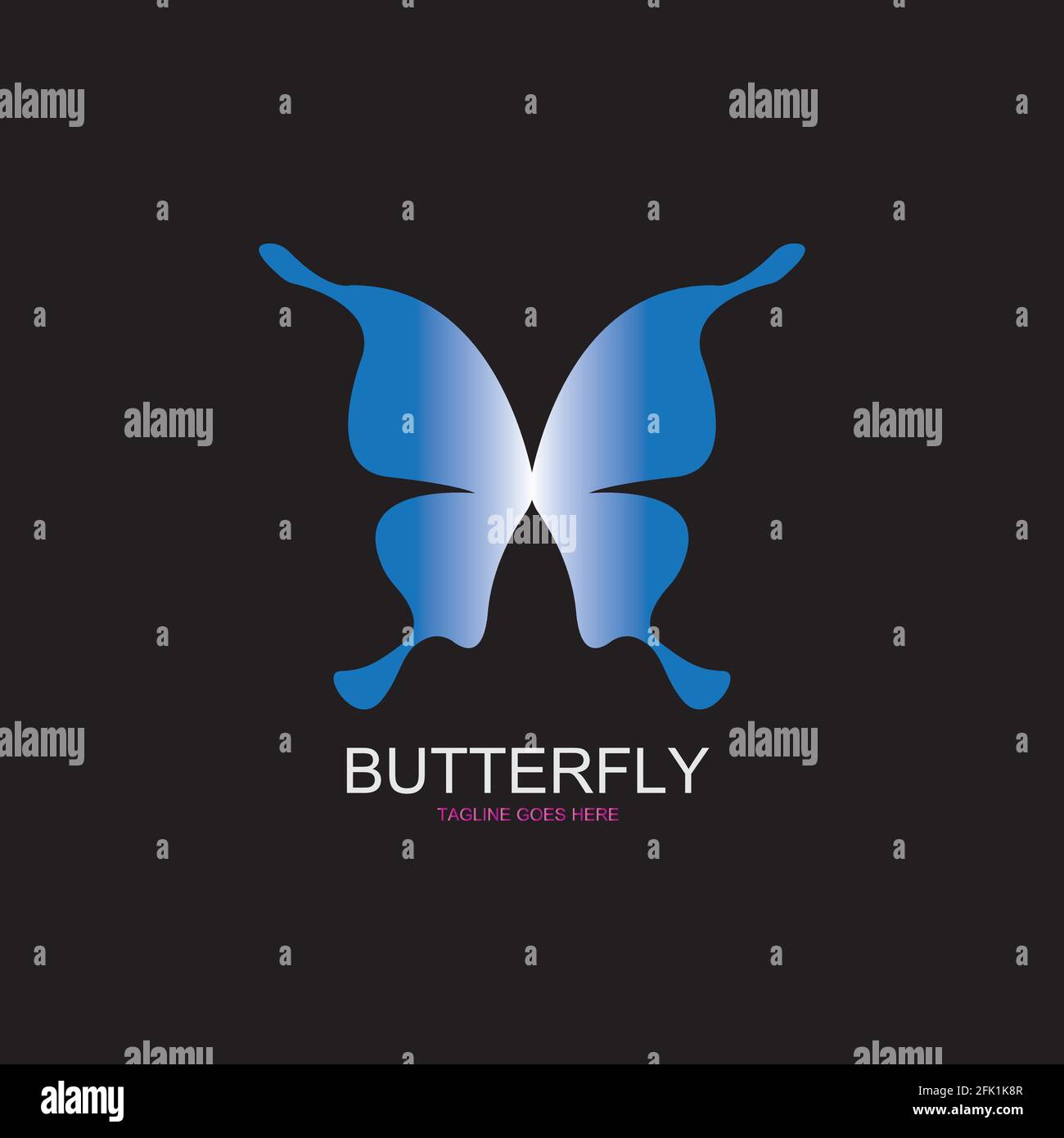 Beauty Butterfly Vector icon logo design Stock Vector Image & Art - Alamy