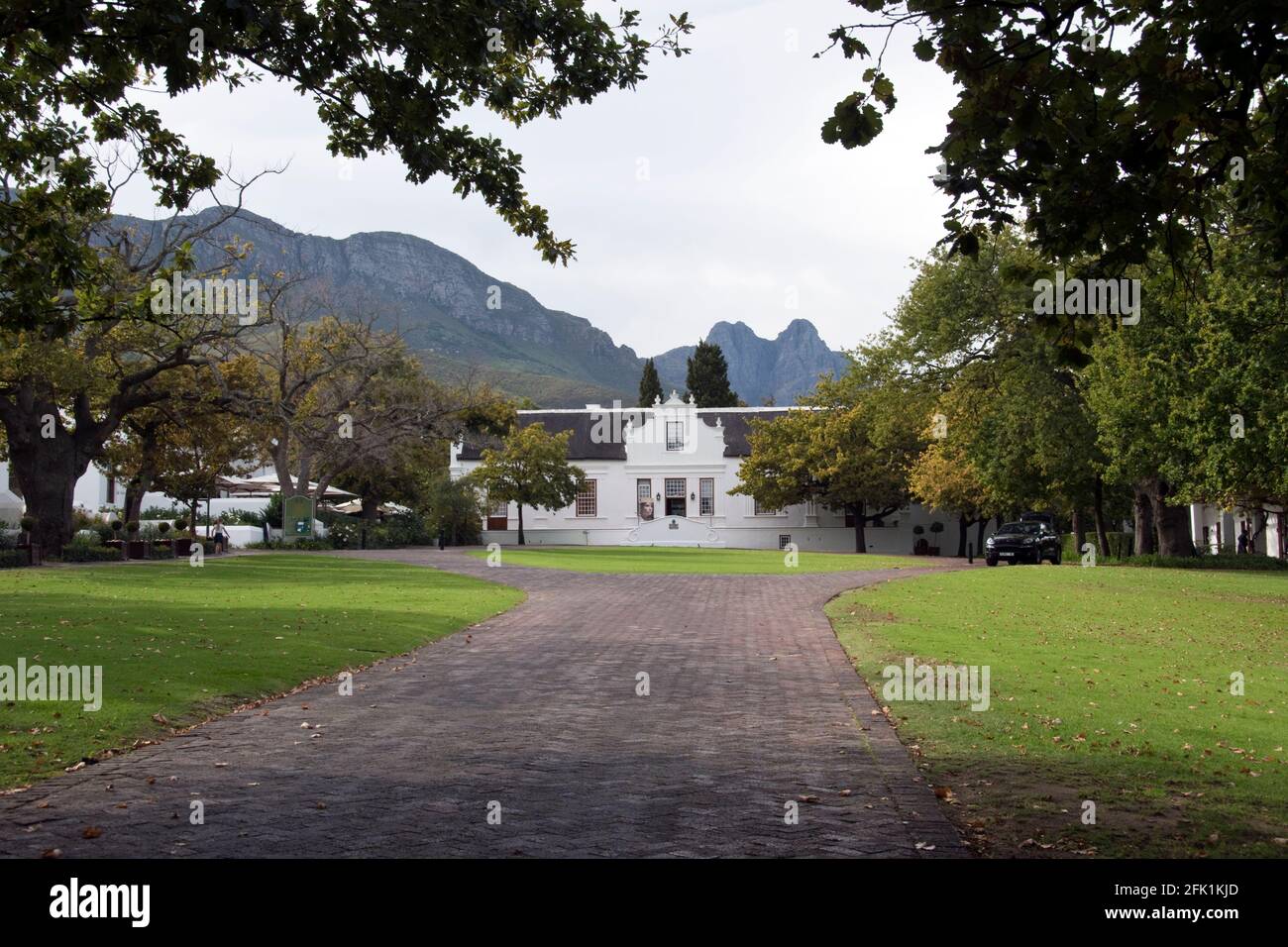 Colonial Dutch Architecture at the Lanzerac Wine Estate where the first ...