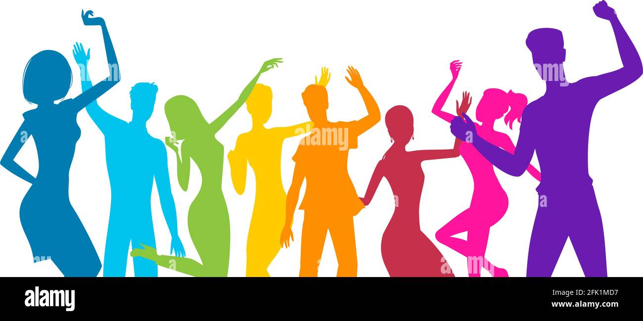 People dancing in the entertainment place Stock Vector Image & Art - Alamy