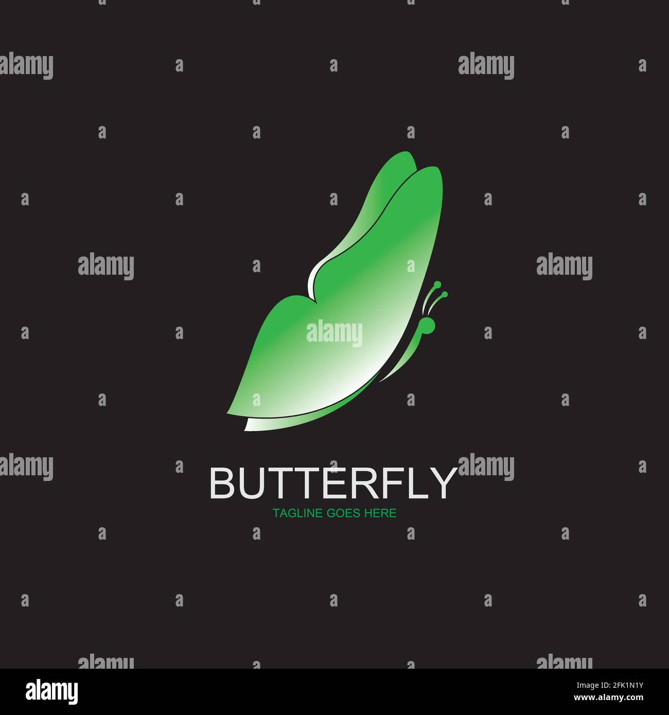 Beauty Butterfly Vector icon logo design Stock Vector Image & Art - Alamy