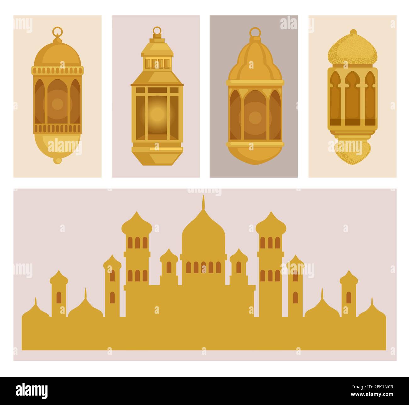 mosque and lamps Stock Vector Image & Art - Alamy