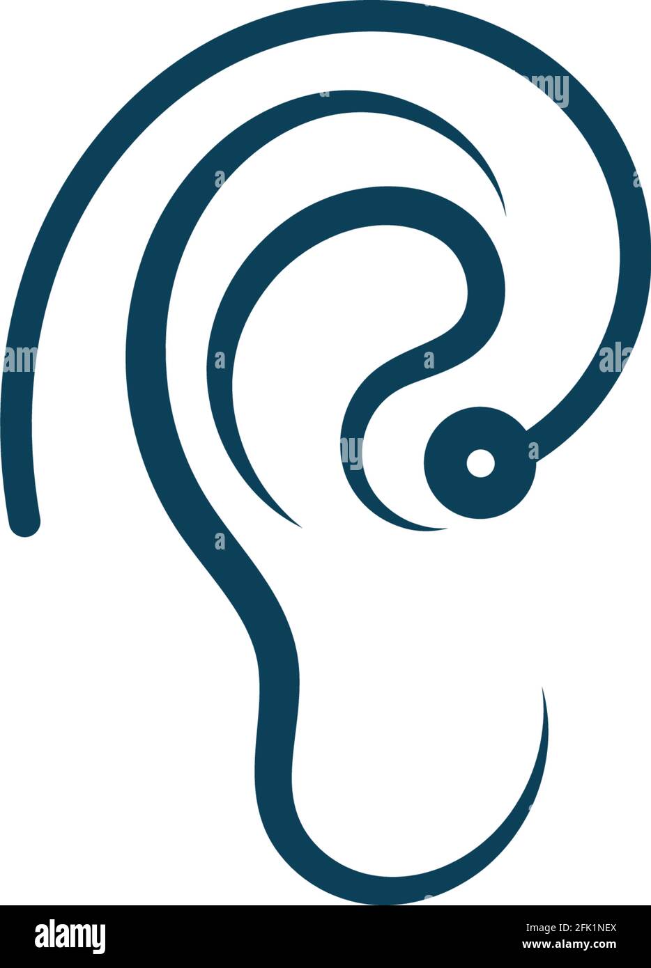 ear logo and symbols vector app icons Stock Vector Image & Art - Alamy