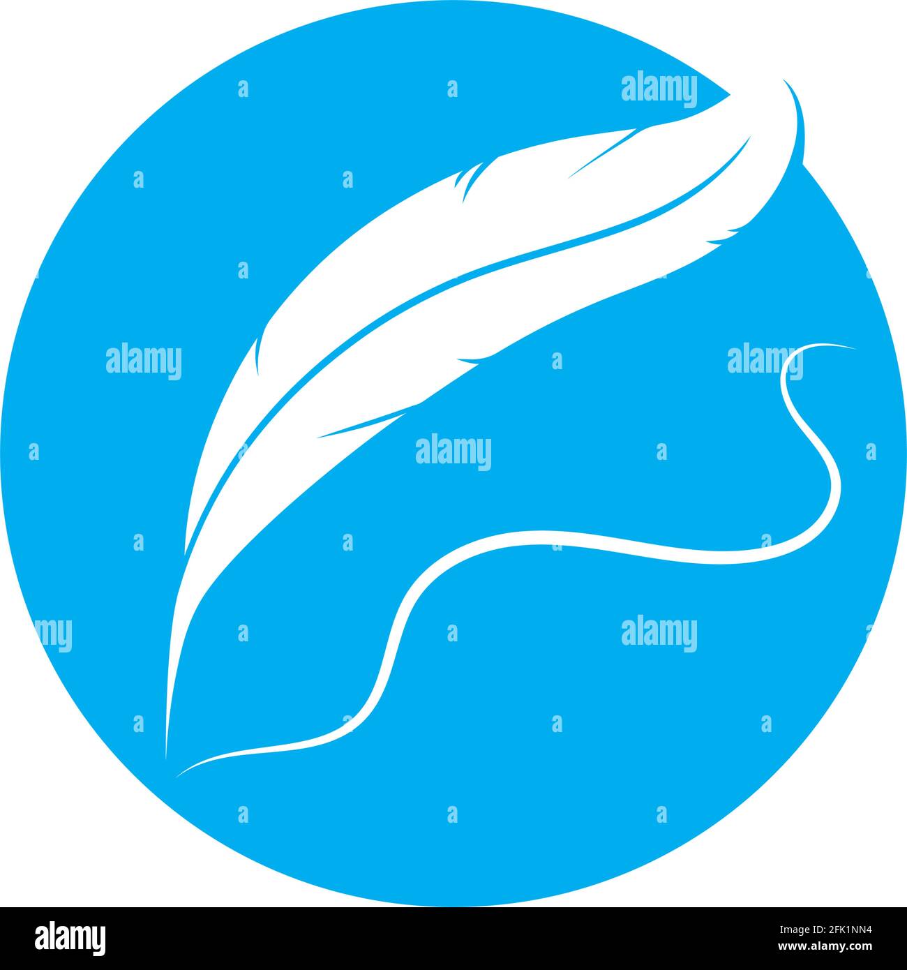 Feather pen write sign logo template app icons Stock Vector Image & Art ...
