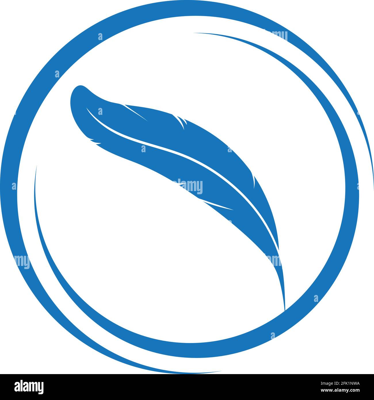 Feather pen write sign logo template app icons Stock Vector Image & Art ...