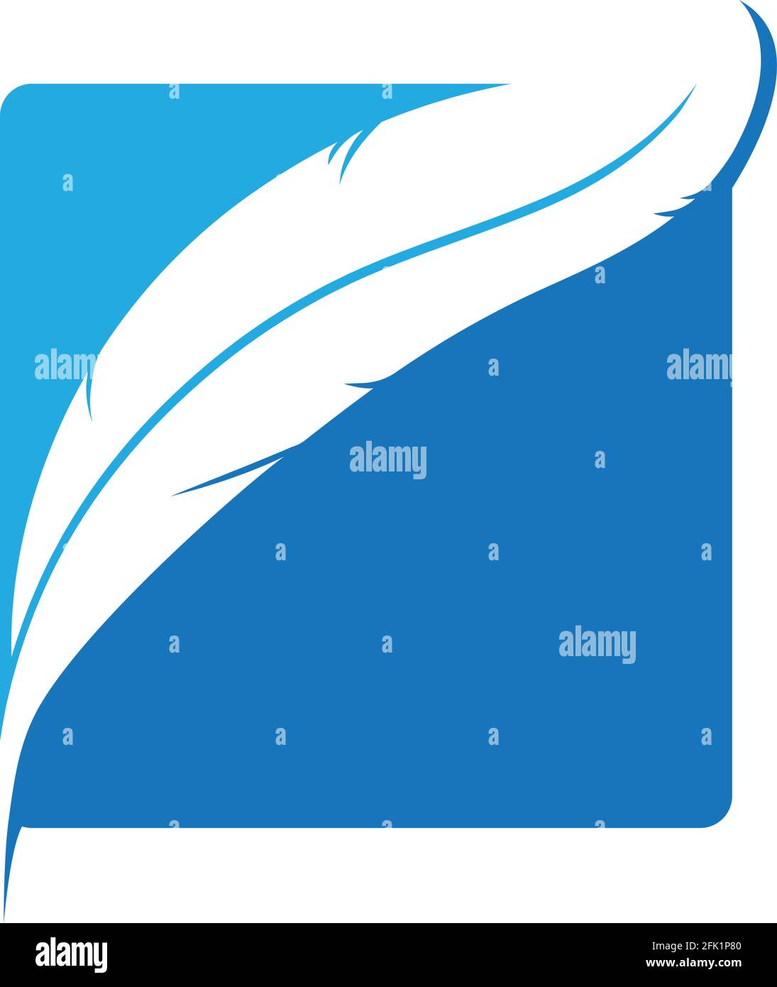 Feather pen write sign logo template app icons Stock Vector Image & Art ...
