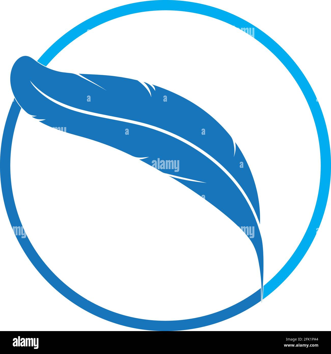 Feather pen write sign logo template app icons Stock Vector Image & Art ...