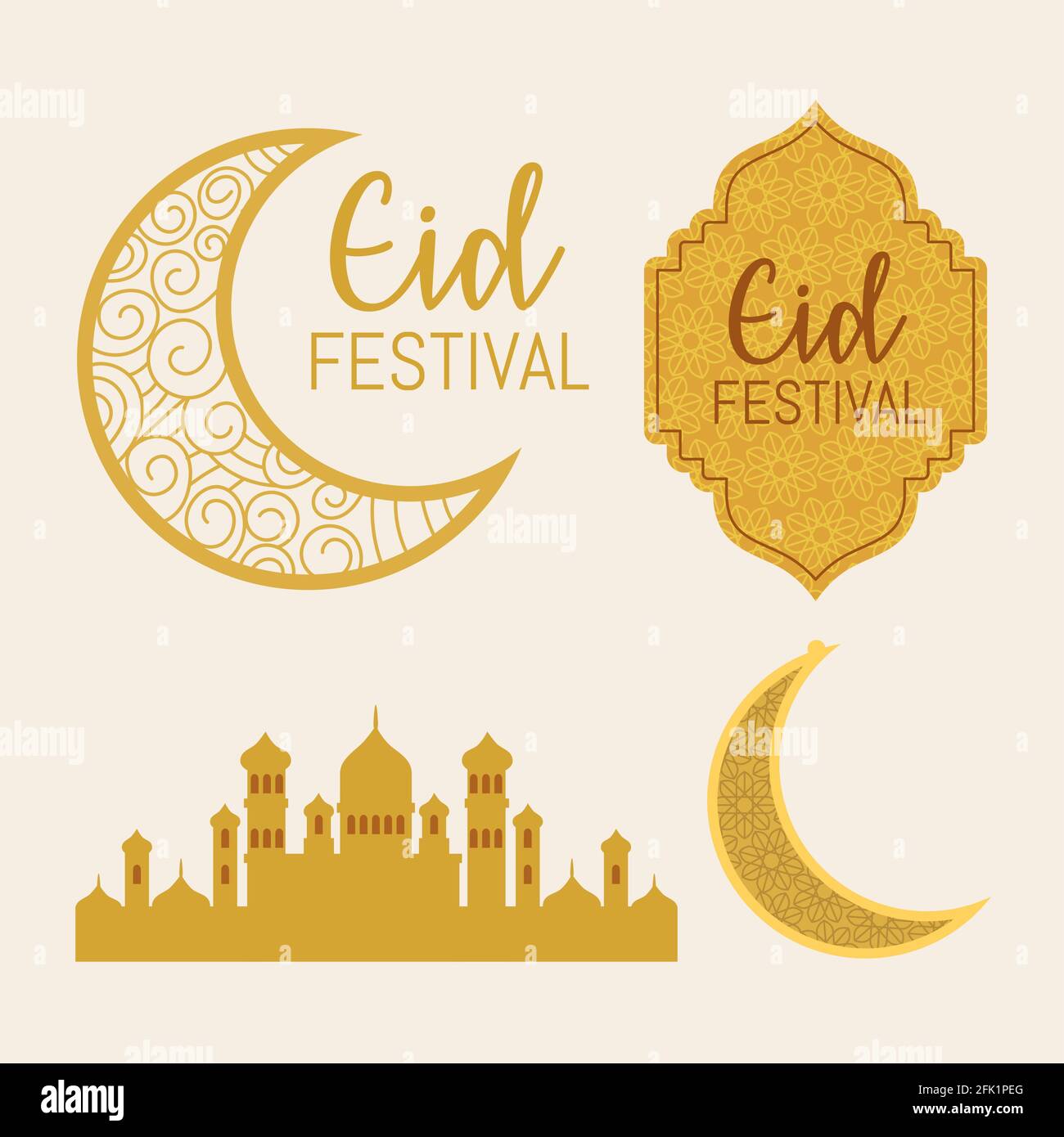 eid festival icons Stock Vector Image & Art - Alamy
