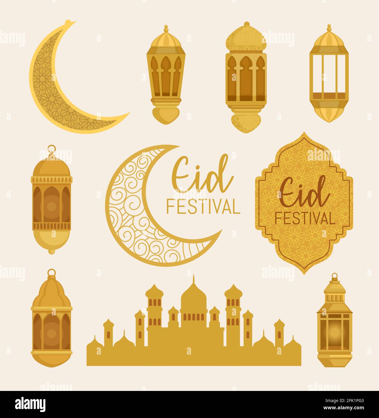 eid festival bundle Stock Vector Image & Art - Alamy