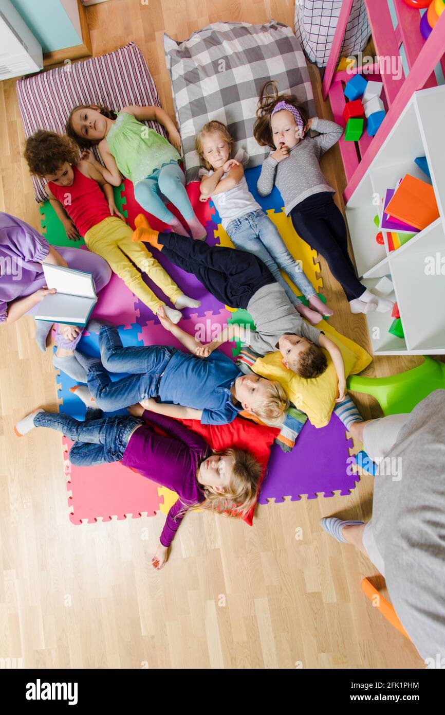 Kindergarten nap room hi-res stock photography and images - Alamy