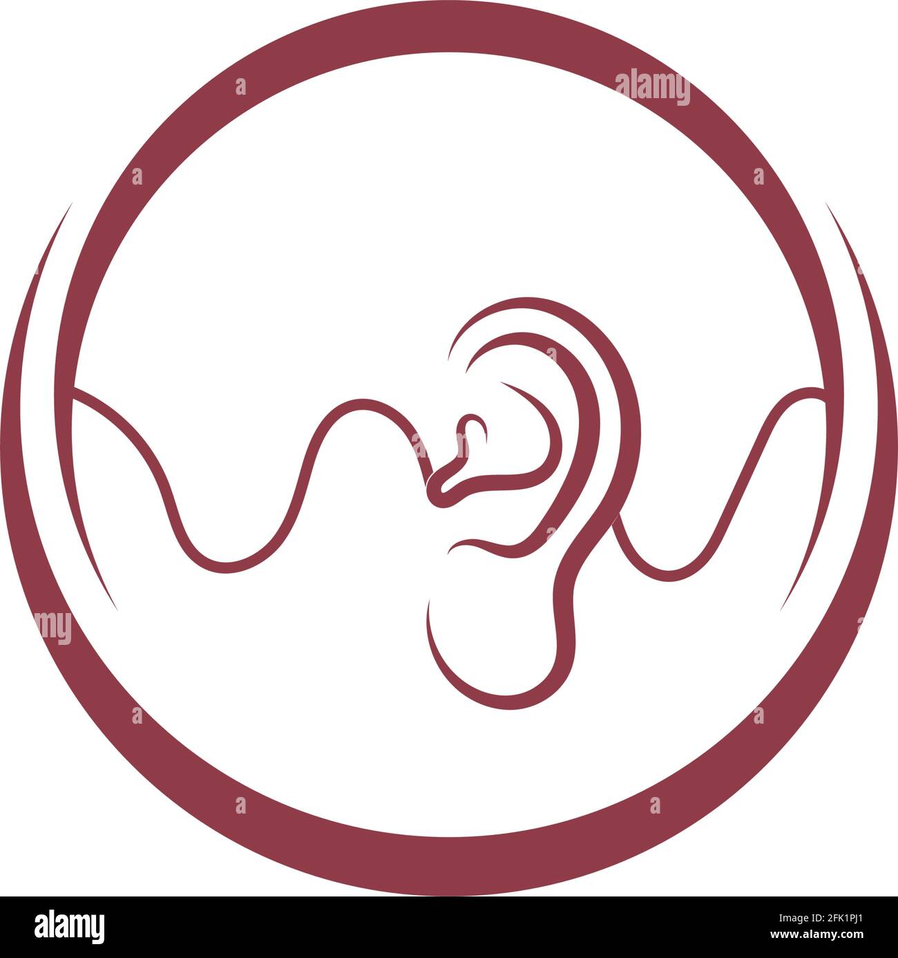ear logo and symbols vector app icons Stock Vector Image & Art - Alamy