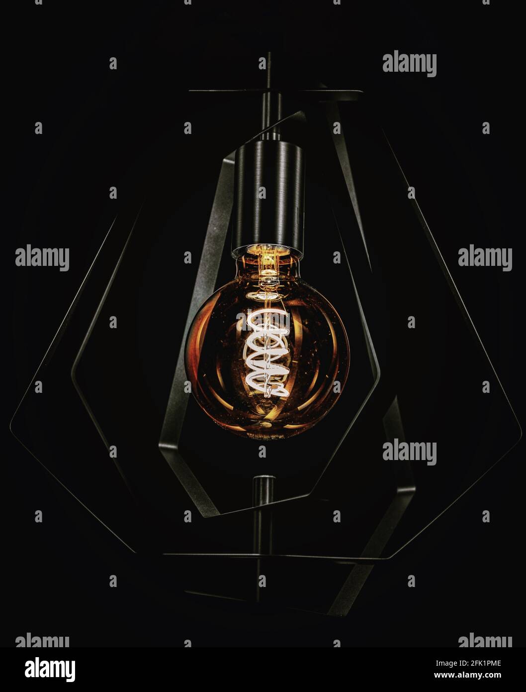 Light Fitting with Edison Bulb Stock Photo - Alamy