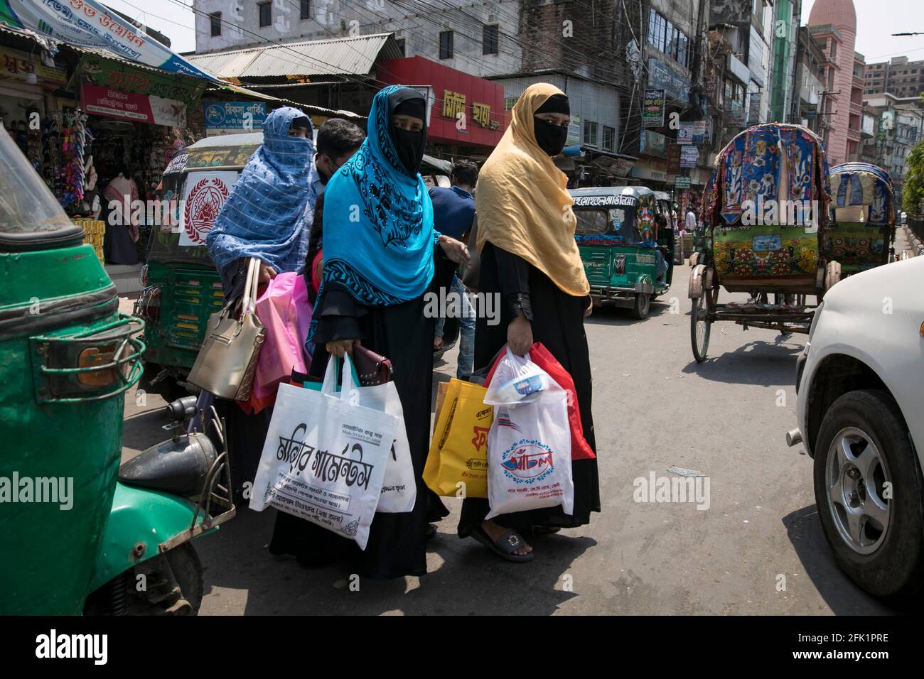 FENI, BANGLADESH - APRIL 27, 2021: People busy with shopping during ...