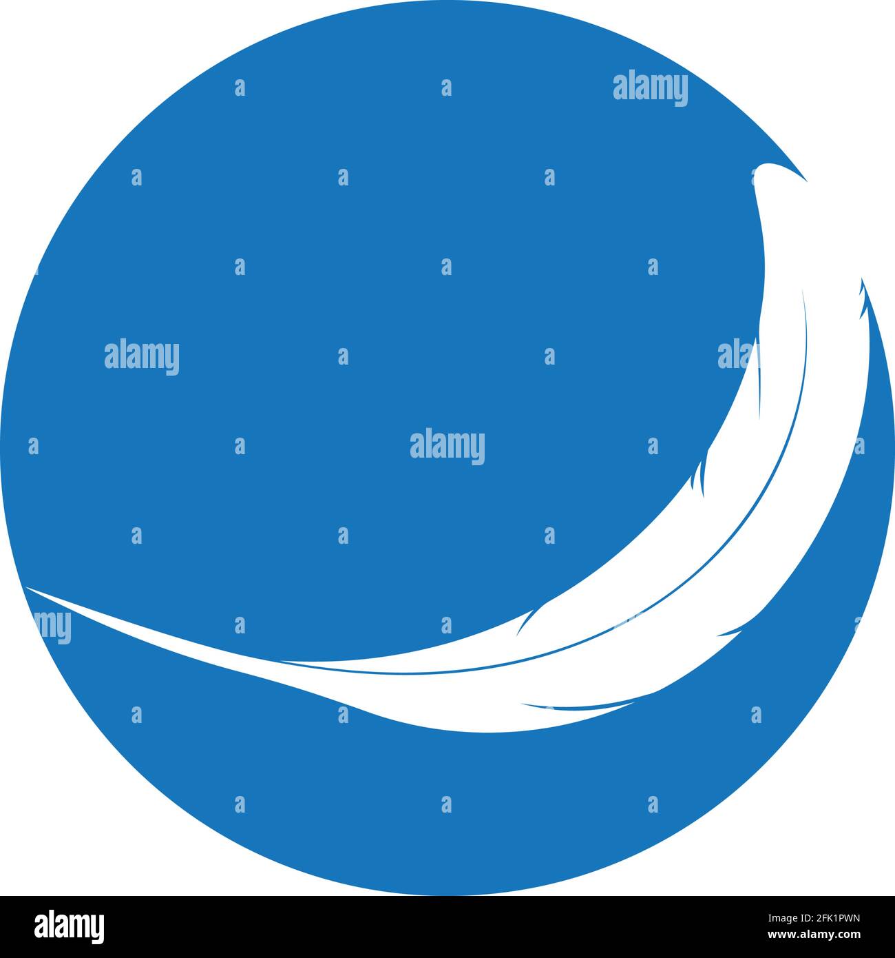 Feather pen write sign logo template app icons Stock Vector Image & Art ...