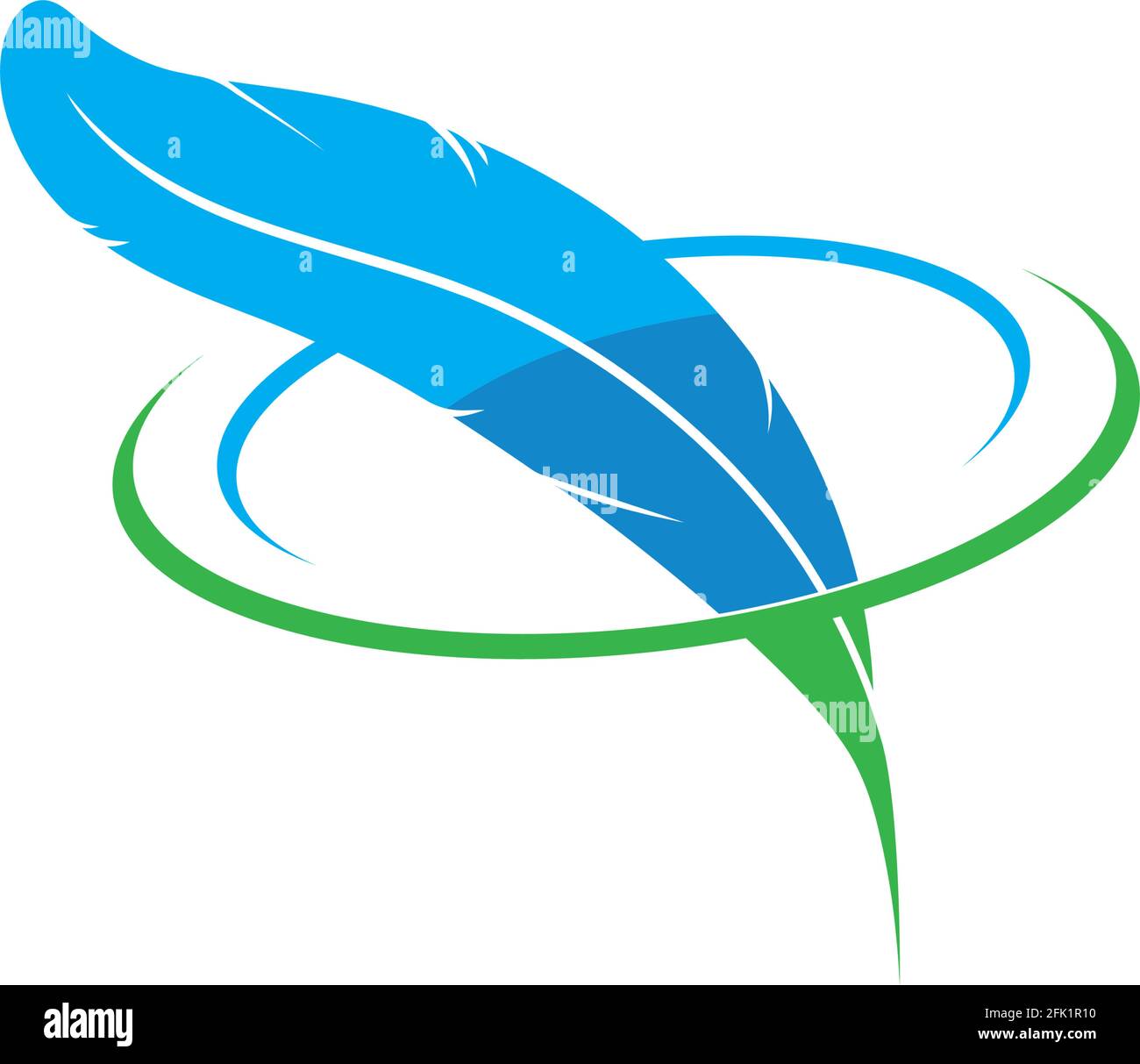 Feather pen write sign logo template app icons Stock Vector Image & Art ...