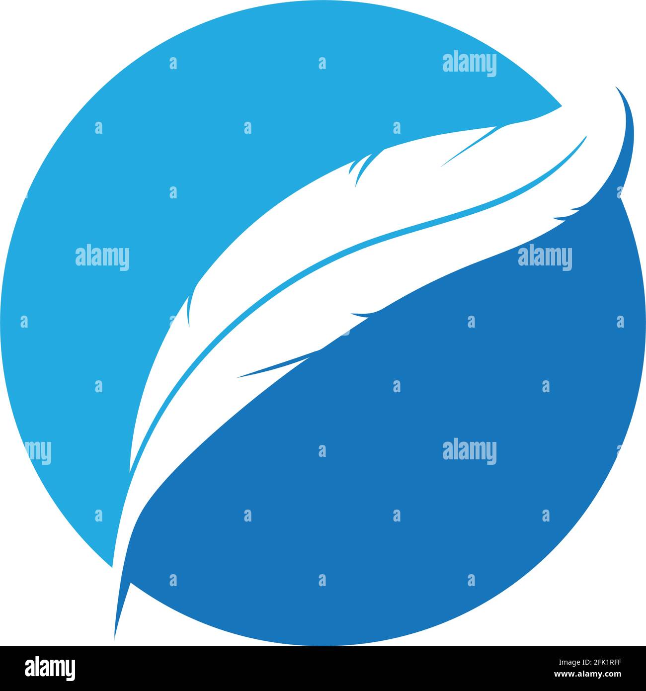 Feather pen write sign logo template app icons Stock Vector Image & Art ...