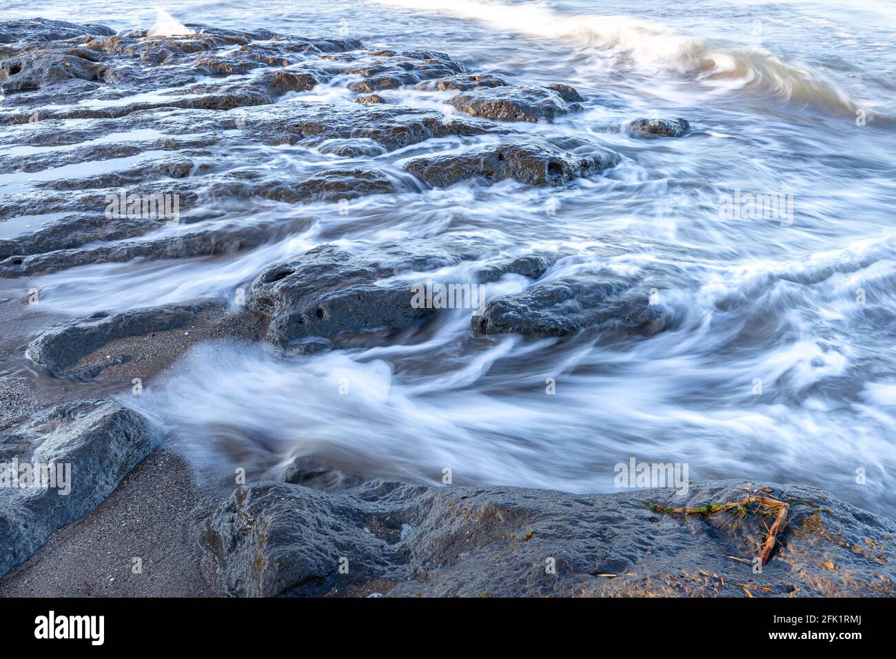 Beach outcropping rain hi-res stock photography and images - Alamy
