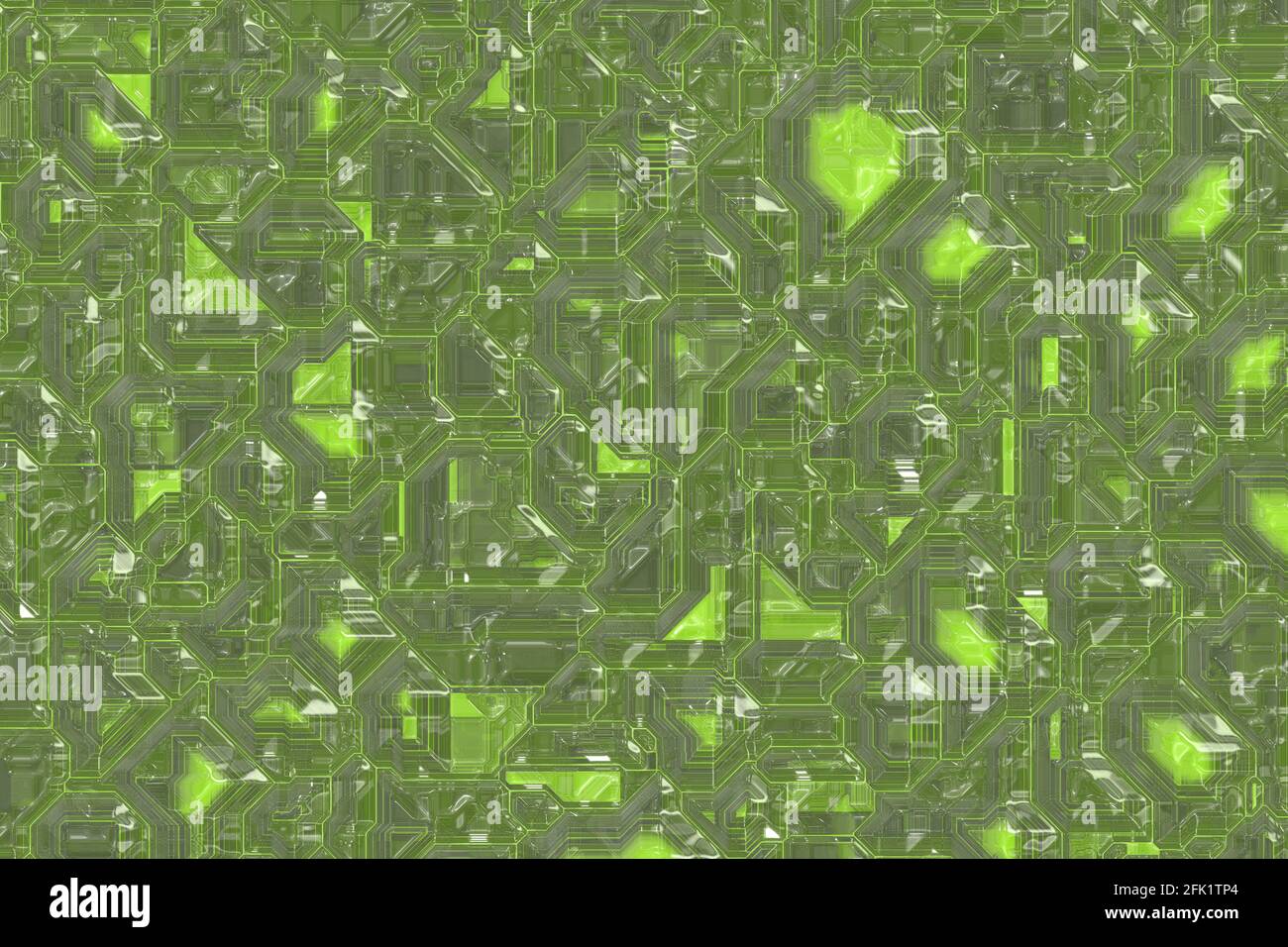 beautiful lime techno computer template computer art background or ...