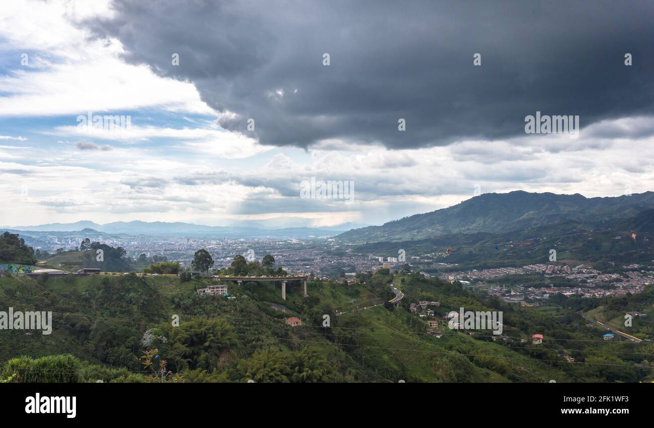 beautiful Colombian natural landscapes, cities, blue skies, animals in ...