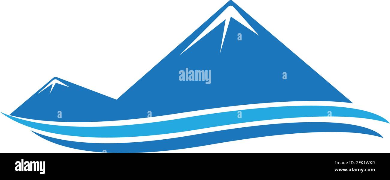 Mountain icon Logo Template Vector illustration design Stock Vector ...