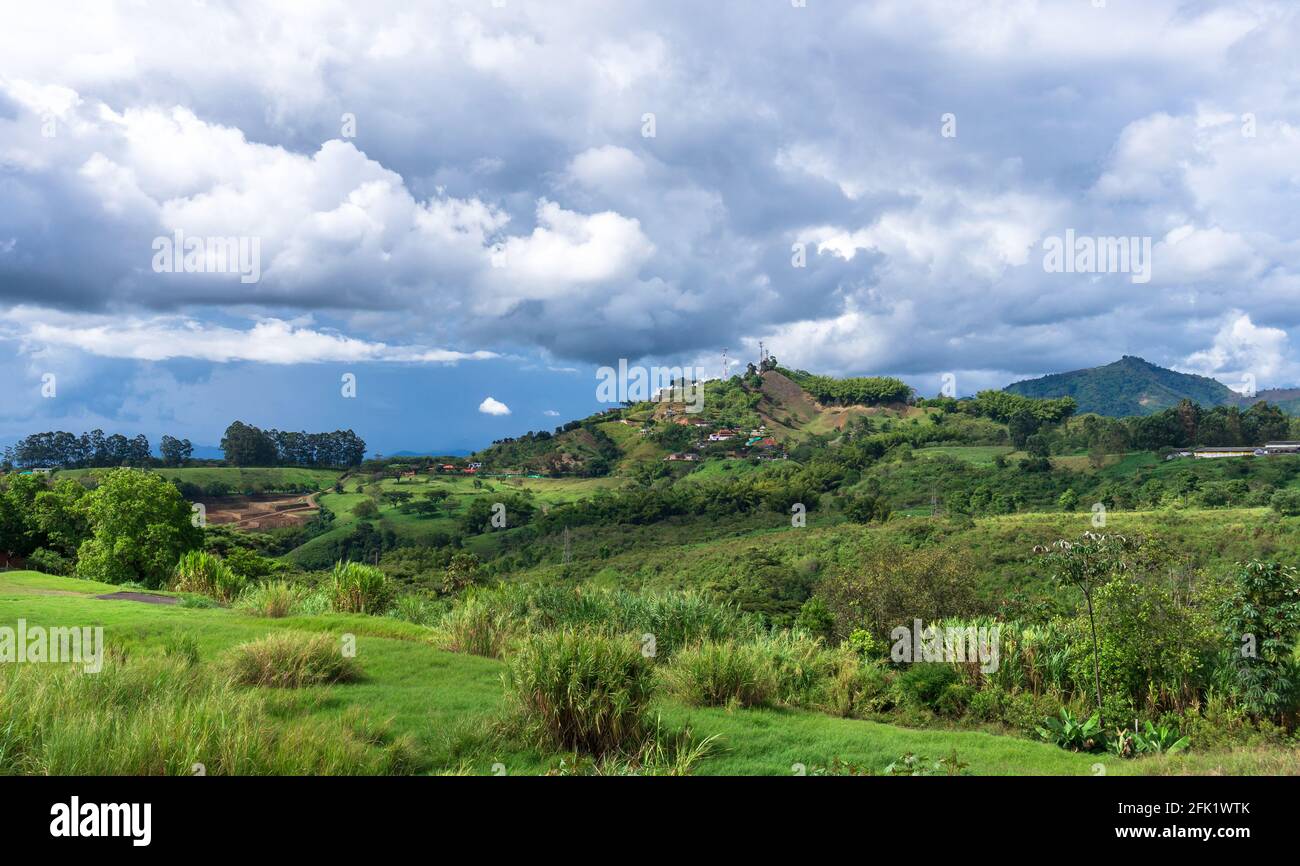 beautiful Colombian natural landscapes, cities, blue skies, animals in ...