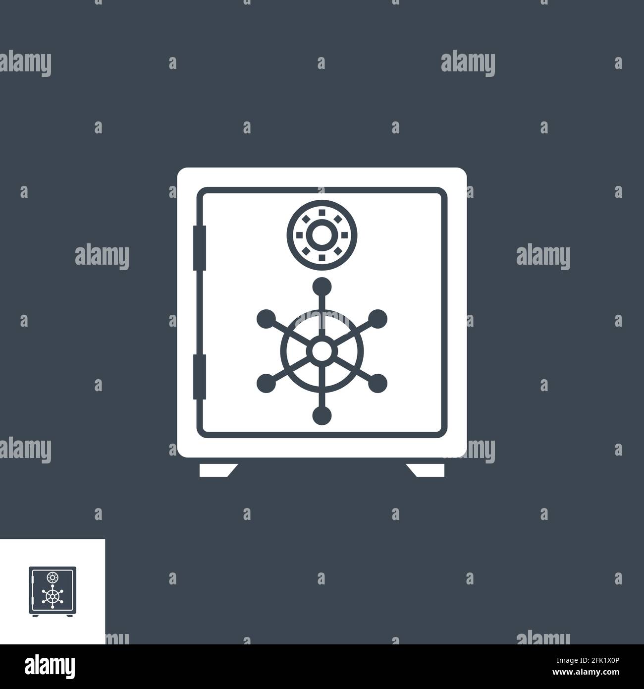 Safe related vector glyph icon Stock Vector Image & Art - Alamy