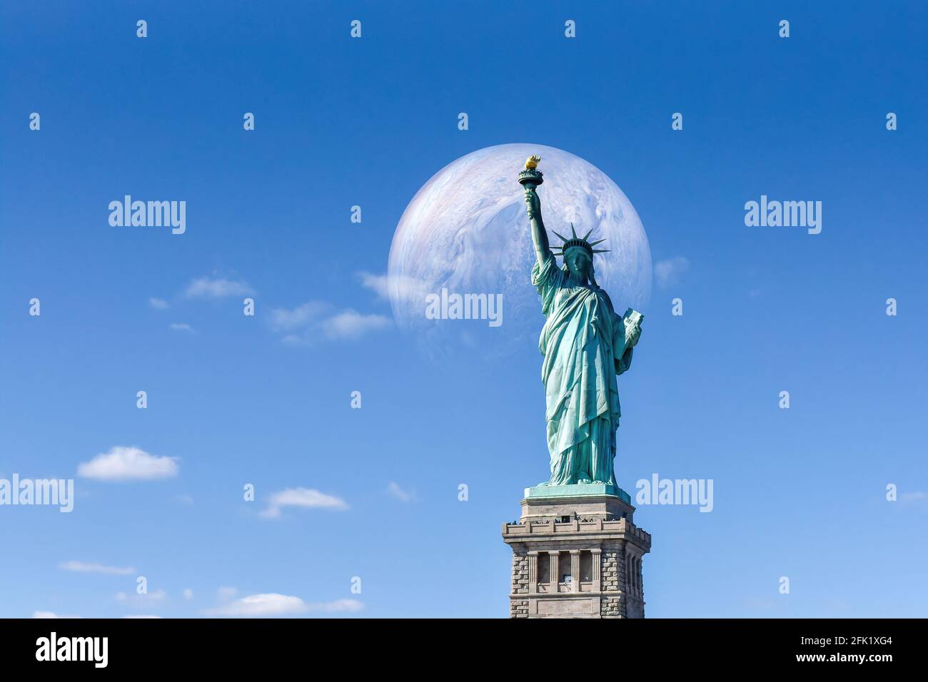 A concept of Universal freedom and human rights, New York, USA Stock ...