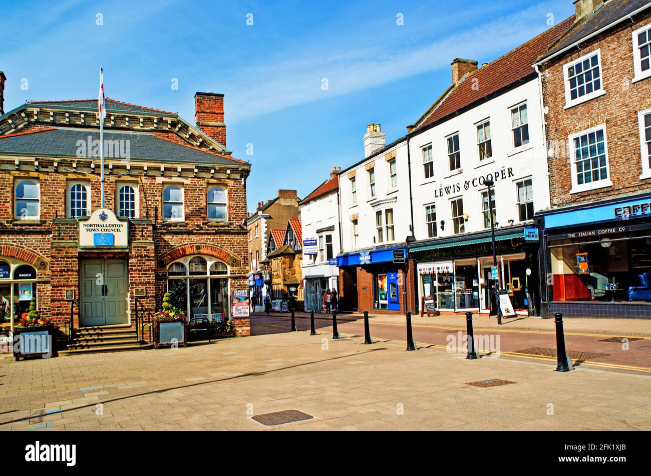 Northallerton Town Hall, Northallerton, North Yorkshire, England Stock ...