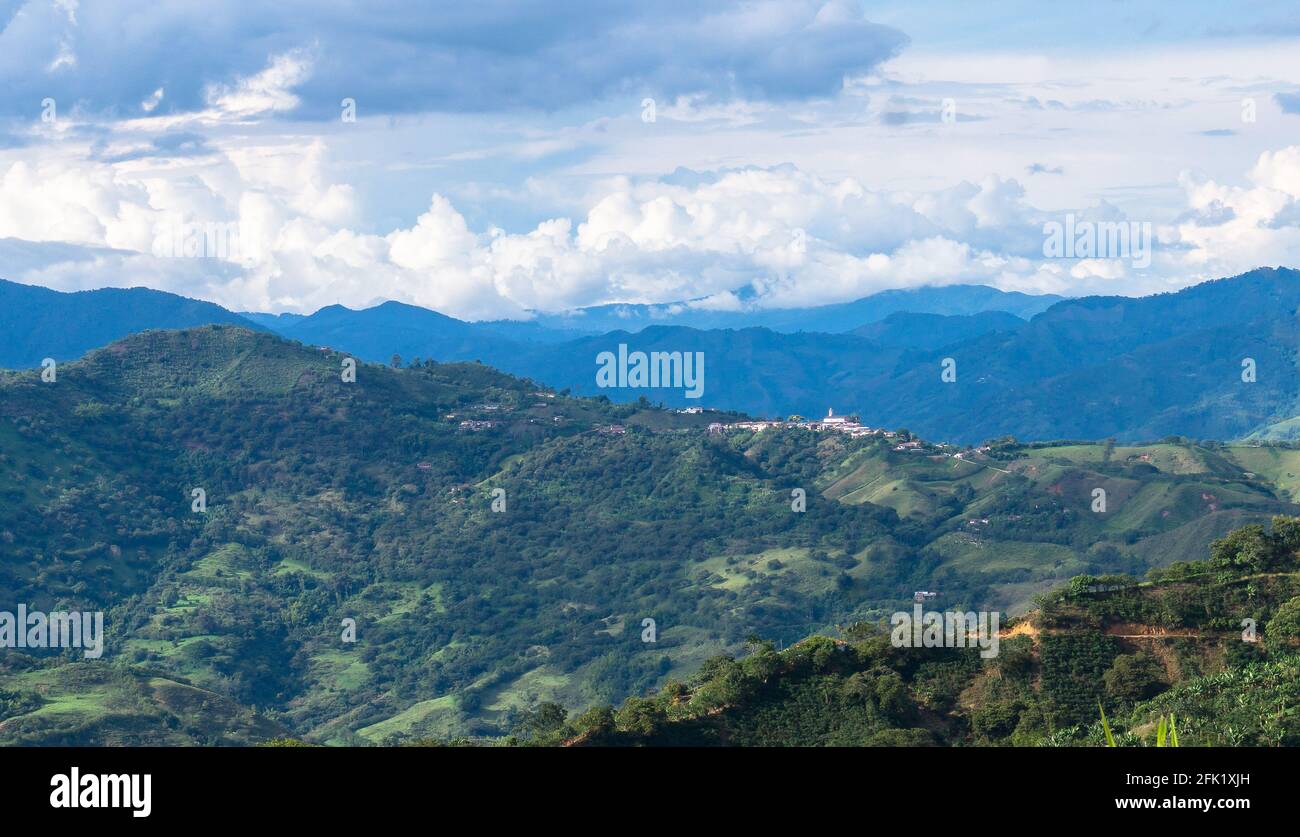 beautiful Colombian natural landscapes, cities, blue skies, animals in ...