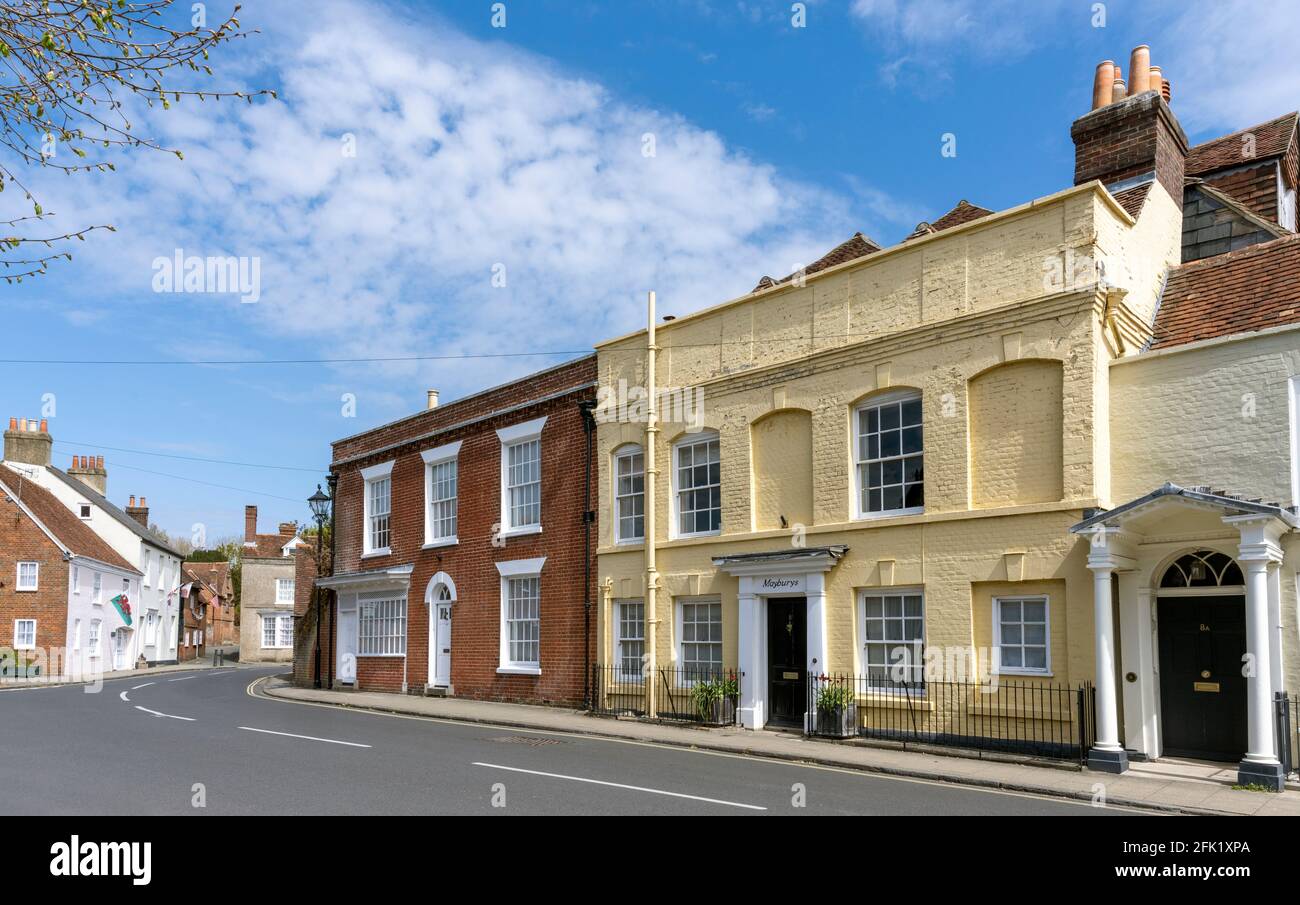Dwellings in the High Street, in historic village of Titchfield, near ...
