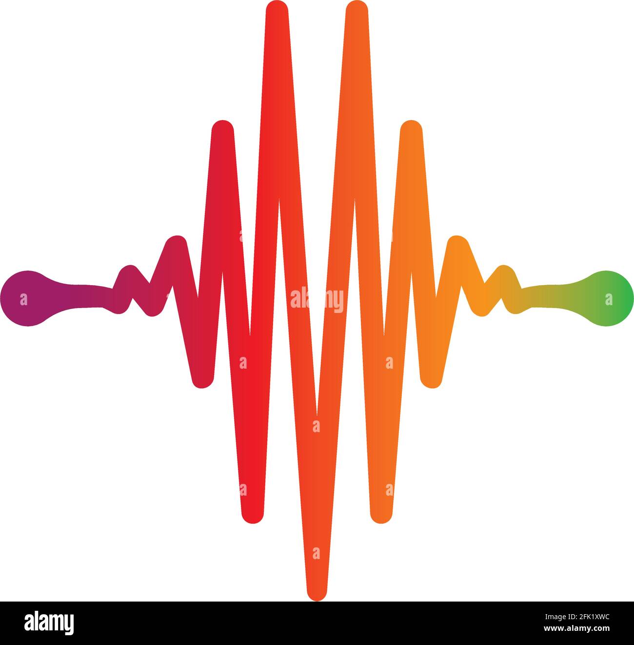 Sound wave logo template vector icon illustration Stock Vector Image ...