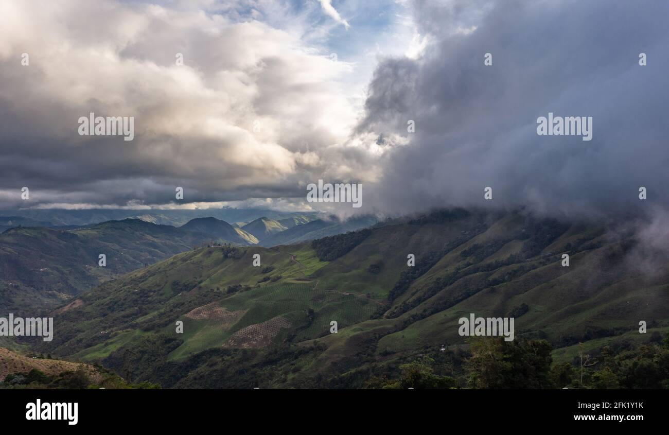 beautiful Colombian natural landscapes, cities, blue skies, animals in ...