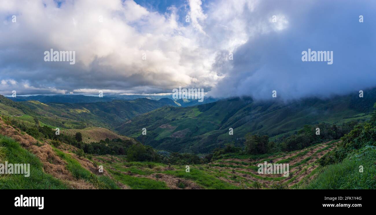 beautiful Colombian natural landscapes, cities, blue skies, animals in ...