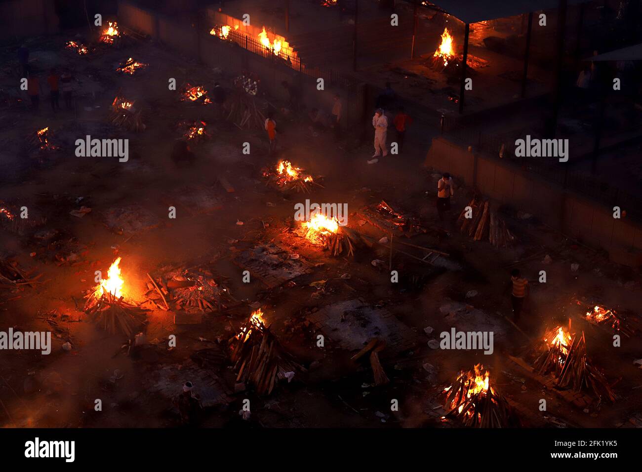 Burning pyres of victims hi-res stock photography and images - Alamy