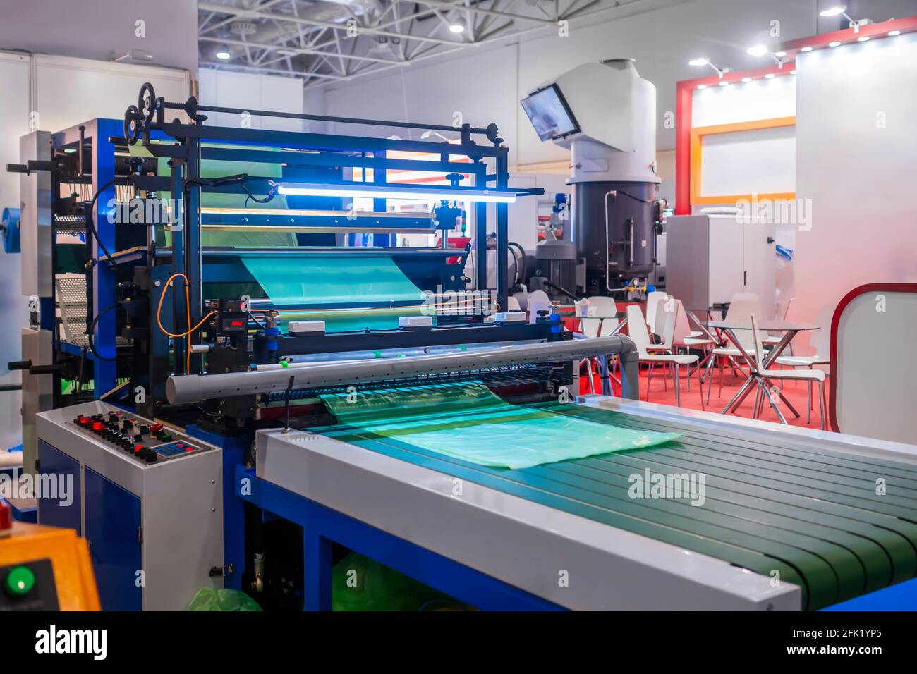 Plastic bag cutting machine production hi-res stock photography and ...