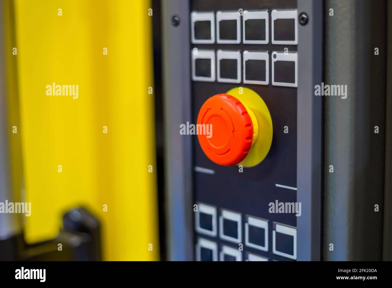 Machine control panel with push buttons and switches at factory Stock Photo - Alamy