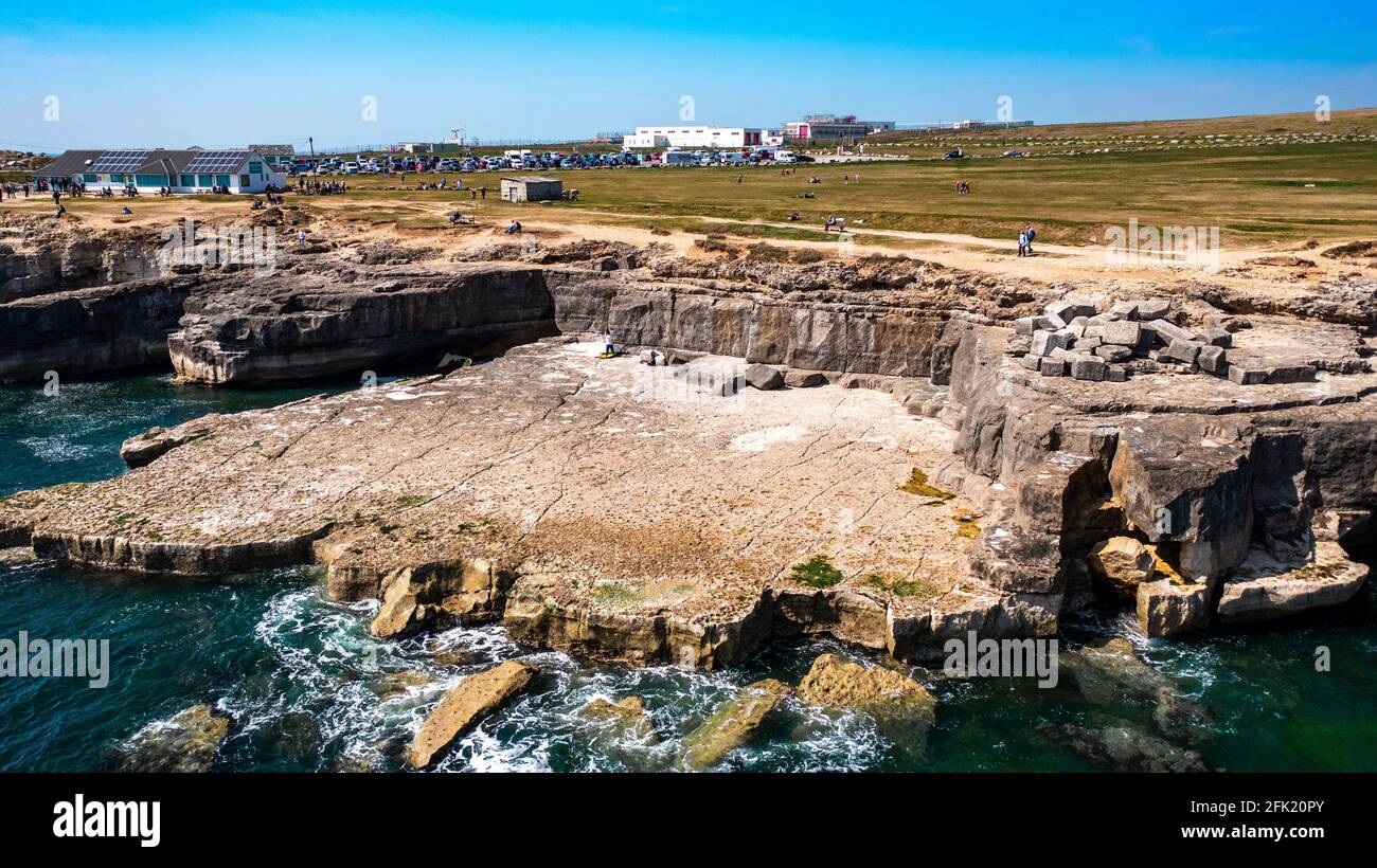 Portland Bill Lighthouse Area Stock Photo - Alamy