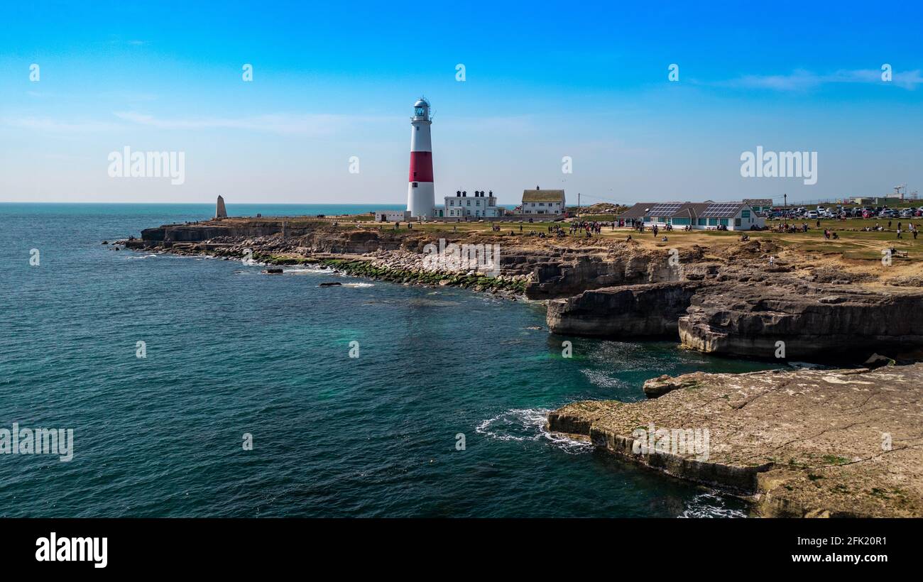 Portland Bill Lighthouse Area Stock Photo - Alamy