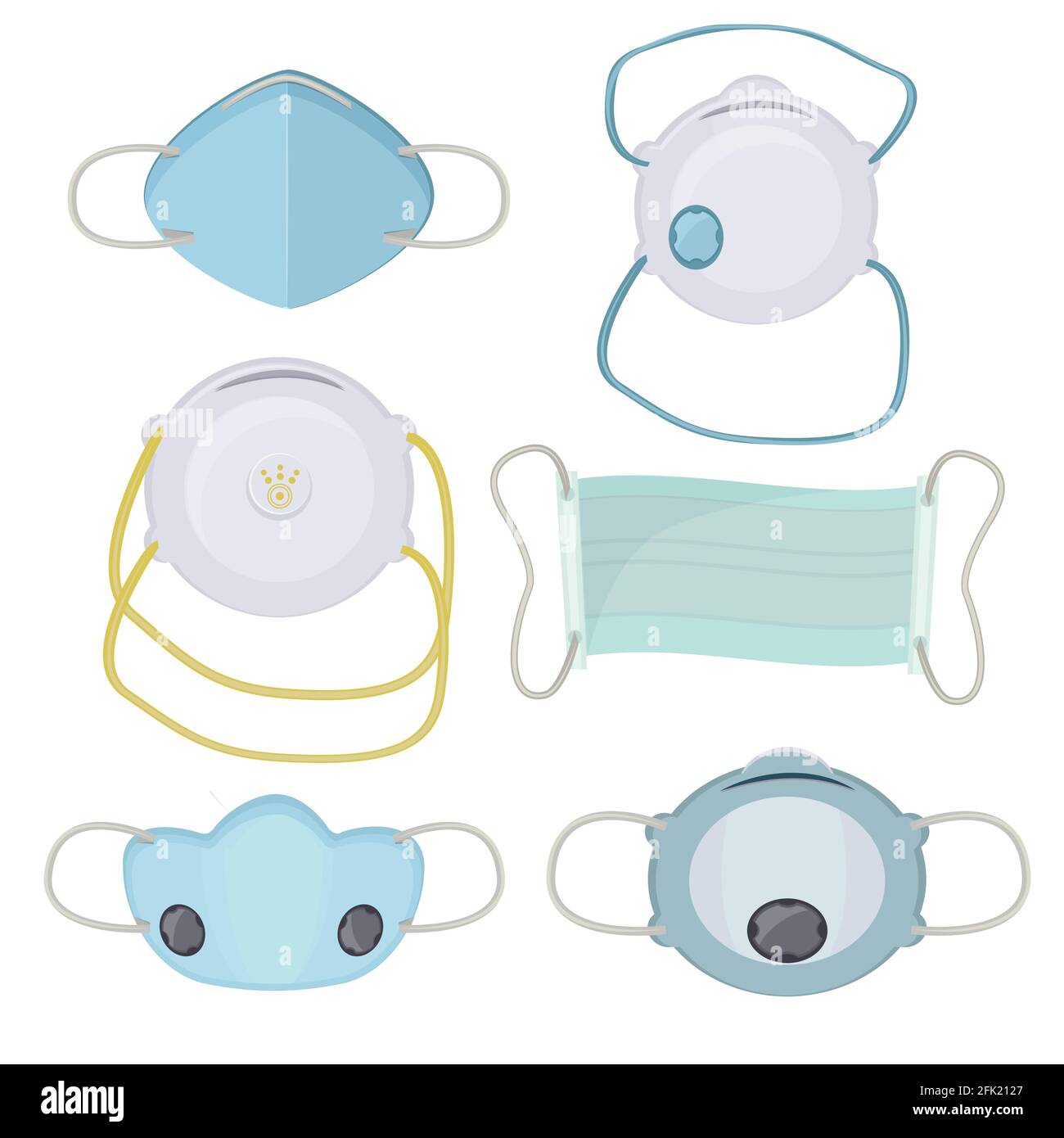 Pollution mask. Hospital protection respiration masking face industrial ...