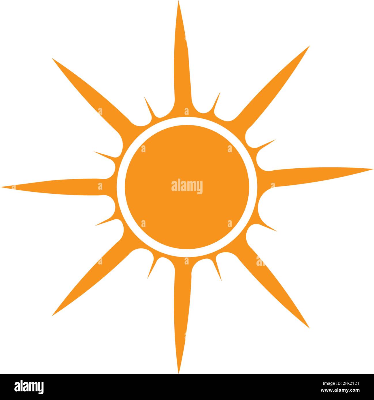 Sun logo and symbols star icon web Vector Stock Vector Image & Art - Alamy