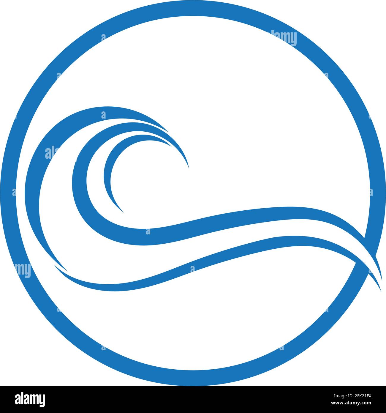 Water Wave symbol and icon Logo Template vector Stock Vector Image ...