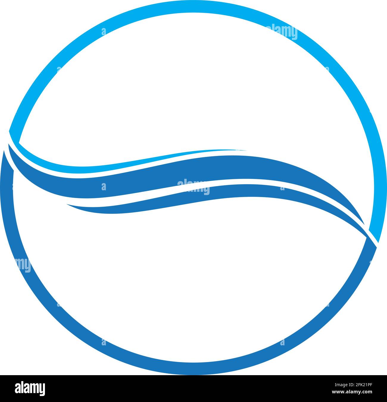 Water Wave symbol and icon Logo Template vector Stock Vector Image ...