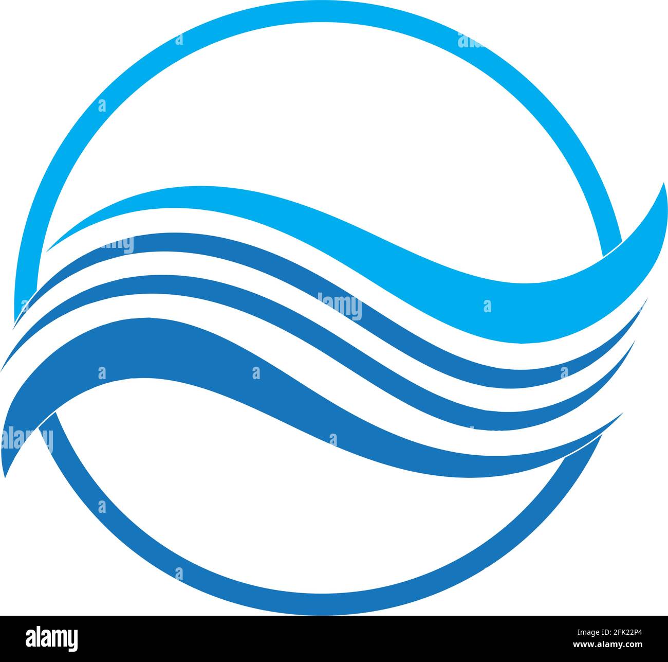 Water Wave symbol and icon Logo Template vector Stock Vector Image ...
