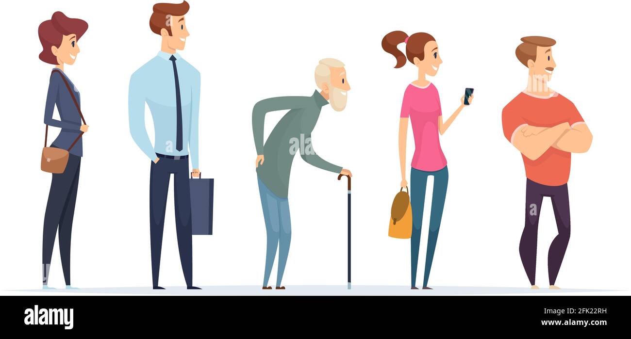 Queue Stock Vector Images - Alamy