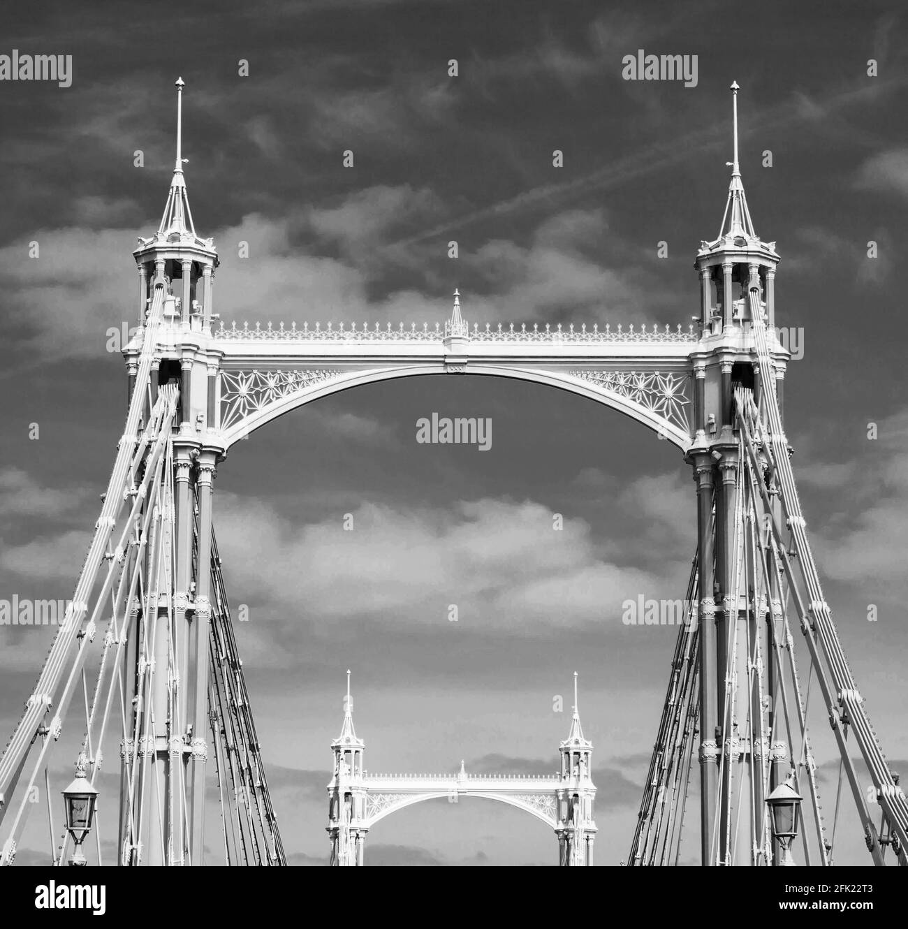 Albert Bridge viewed from below Stock Photo - Alamy