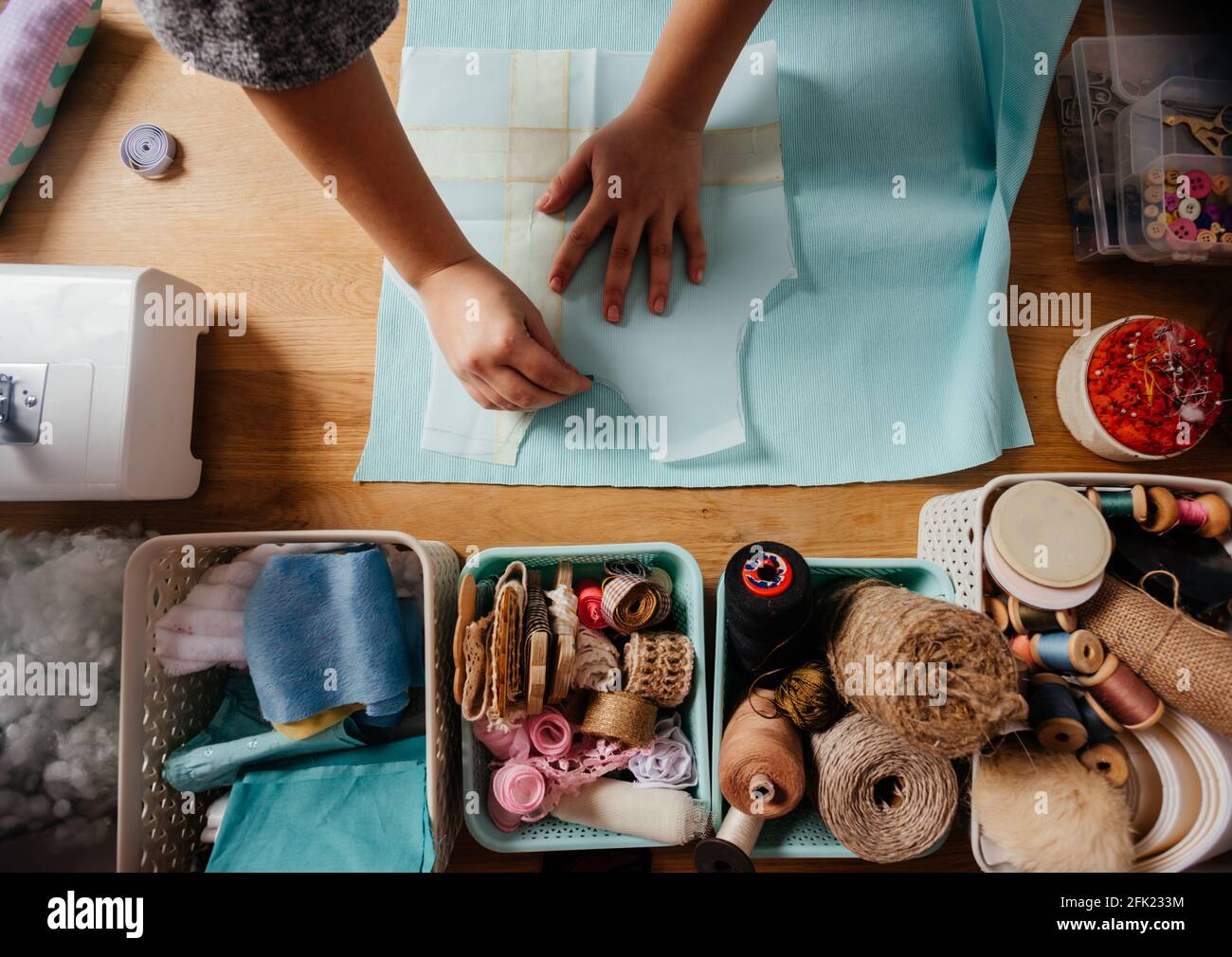 Designing and creating children clothes at home Stock Photo - Alamy